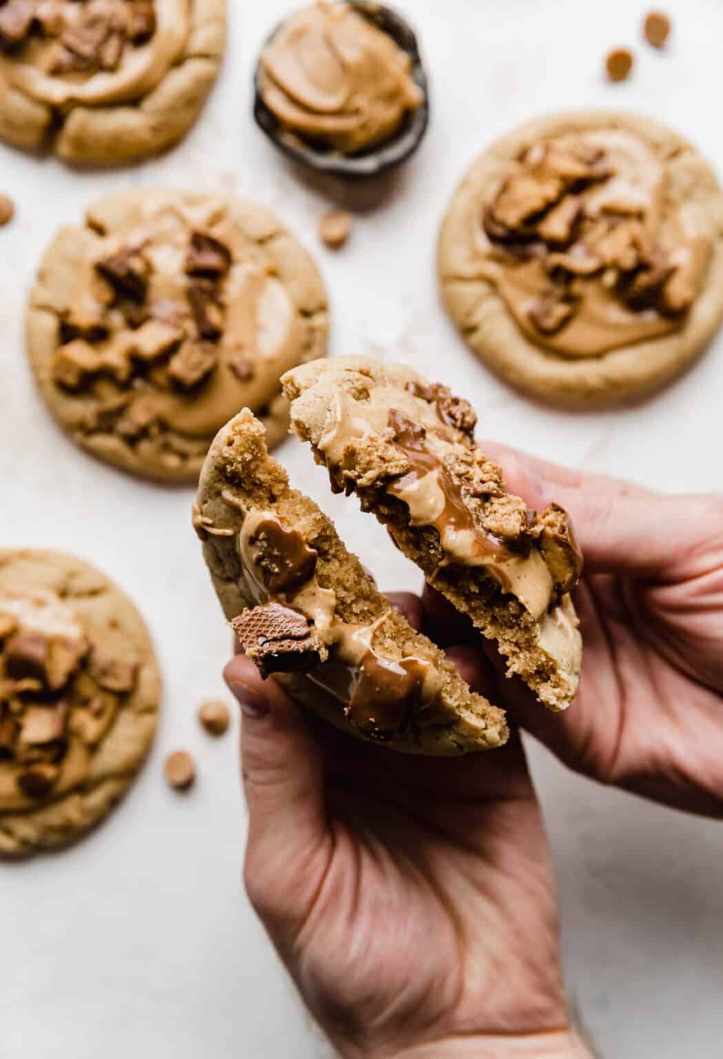 Crumbl Peanut Butter Cup Cookies - Salt & Baker Crumbl Peanut Butter Cup Cookies - Salt & Baker