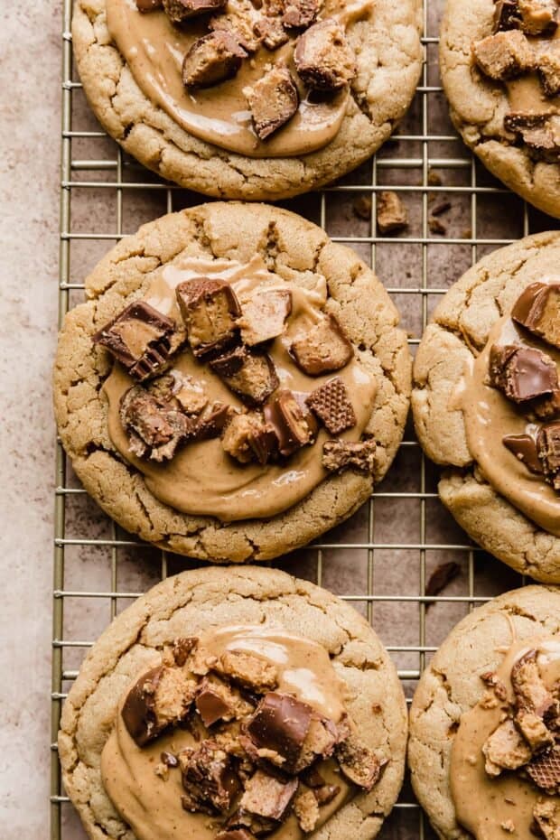 Crumbl Peanut Butter Cup Cookies - Salt & Baker Crumbl Peanut Butter Cup Cookies - Salt & Baker